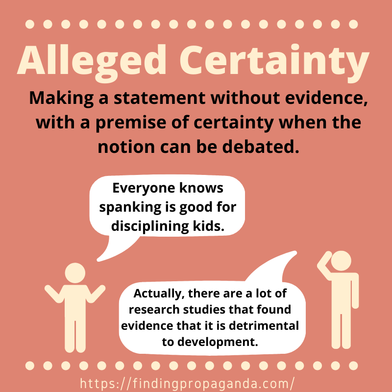 Alleged Certainty Propaganda In The Digital Age Alleged Certainty Propaganda In The Digital Age